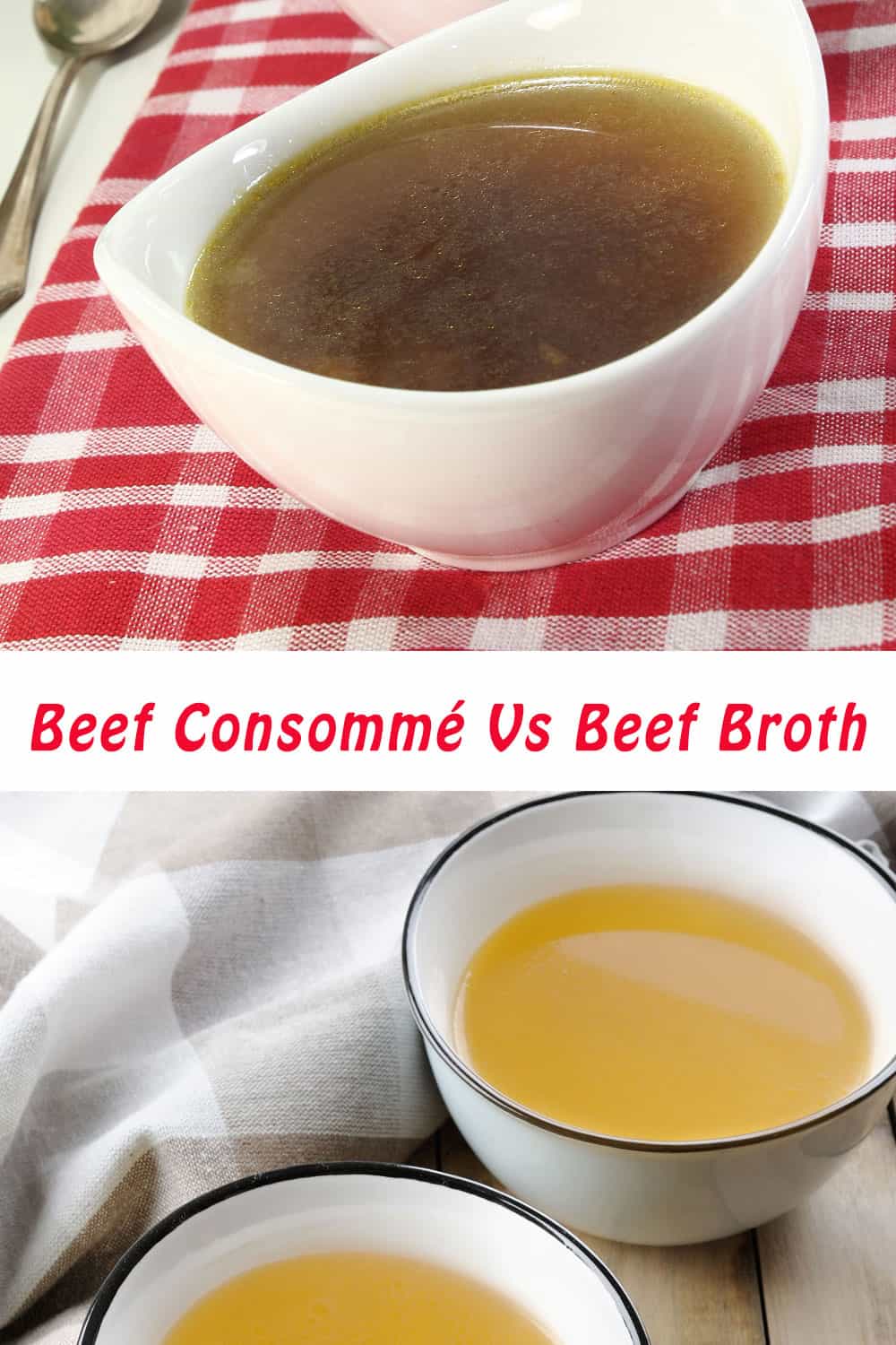 What is the difference between a consommé and a bouillon?