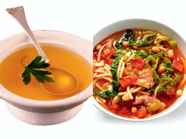 What is the difference between a soup and a broth?
