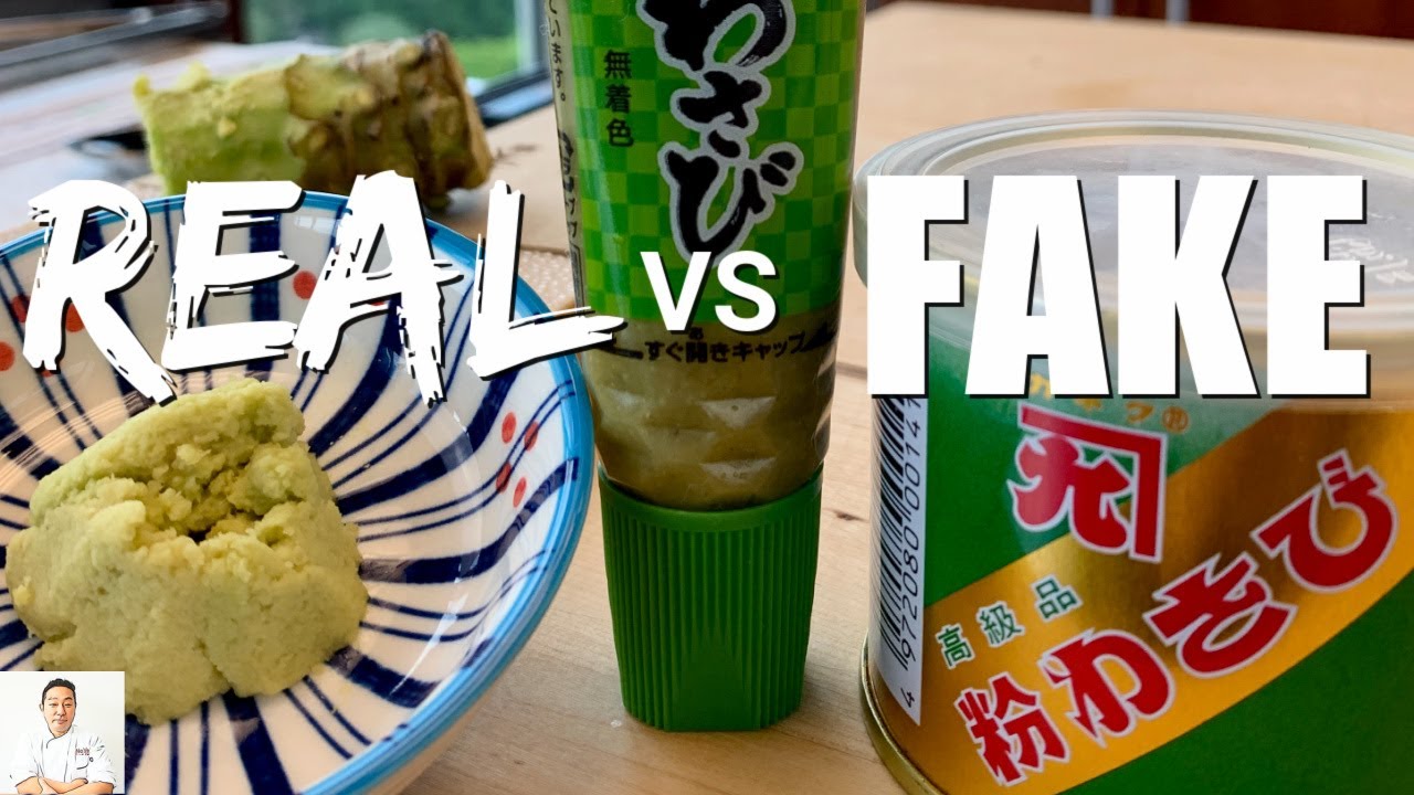 What is the difference between real and fake wasabi?