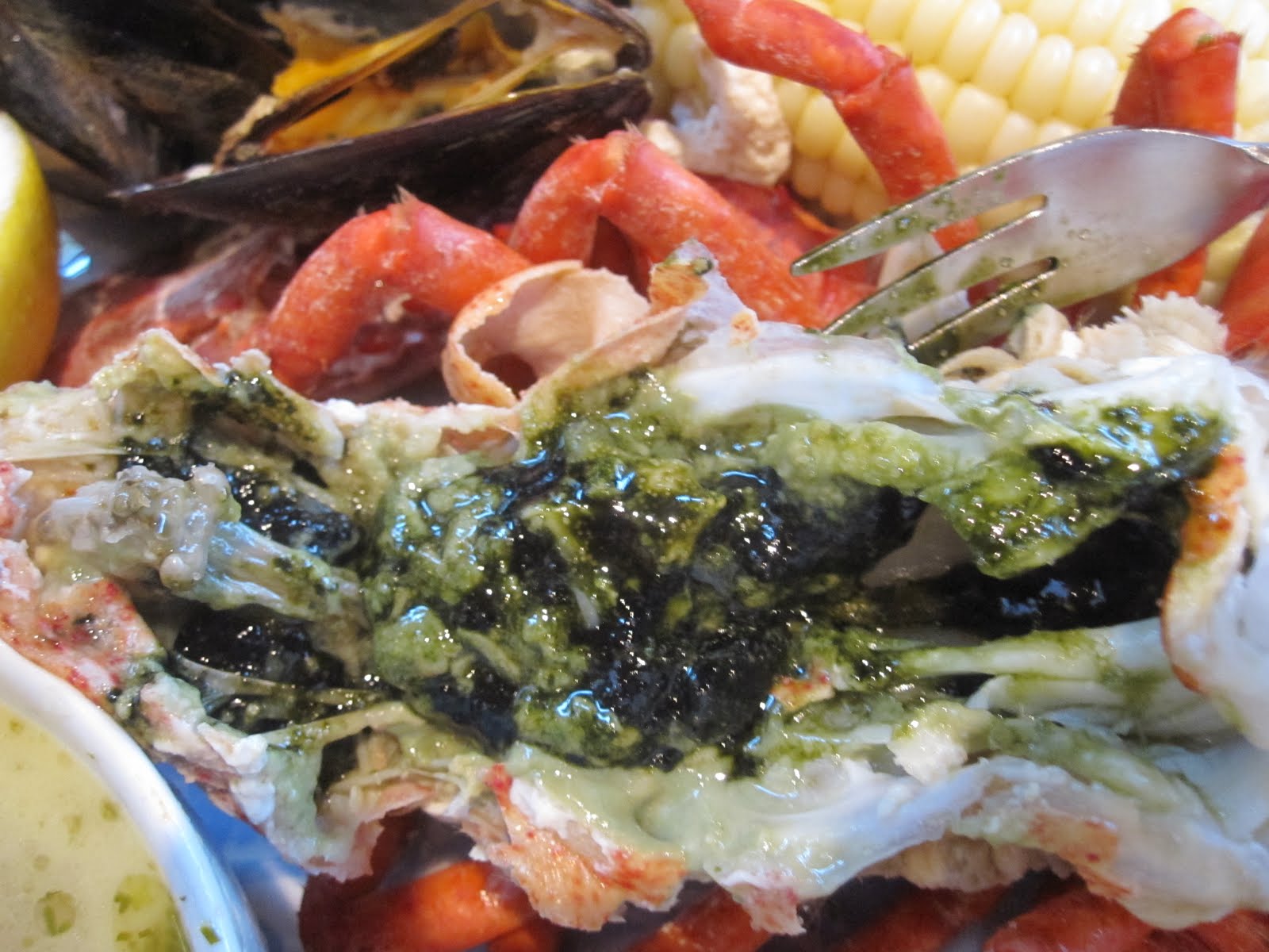 What is the green stuff in a lobster tail?