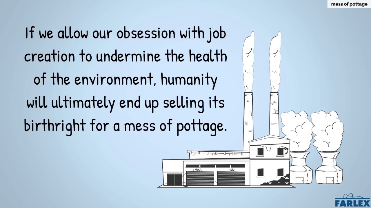 What is the meaning of a mess of pottage?