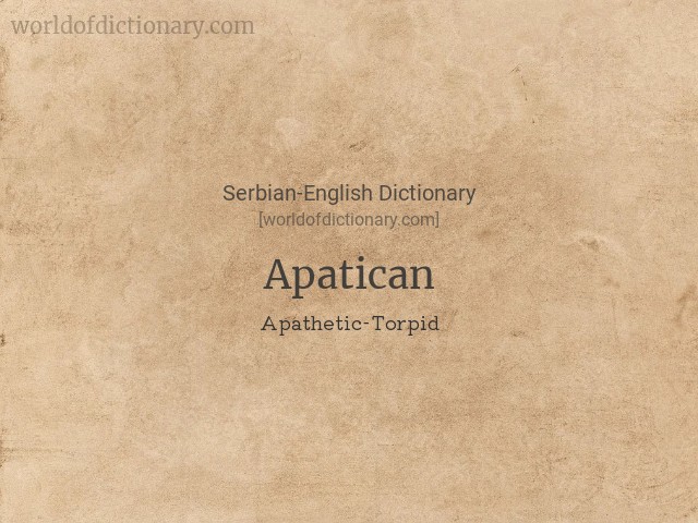 What is the meaning of Apati in English?