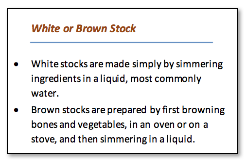 What is the most important ingredient in making stock?
