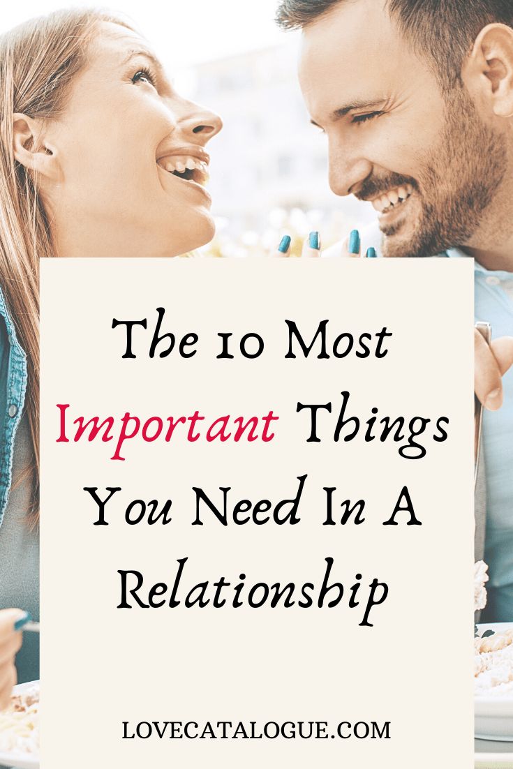 What is the most important thing in a relationship?