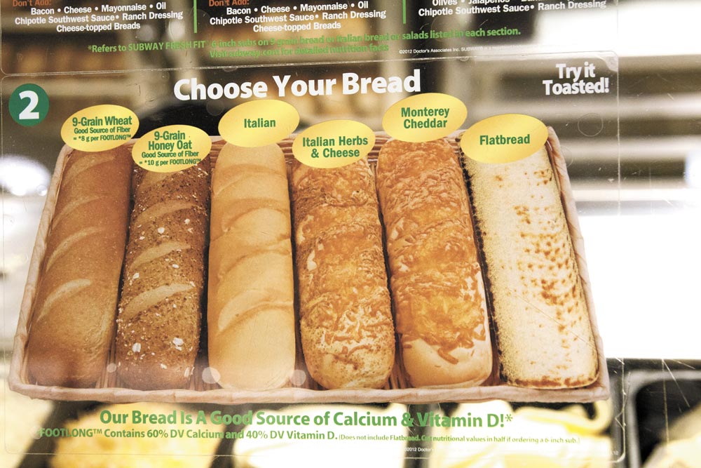 What is the most ordered bread at Subway?