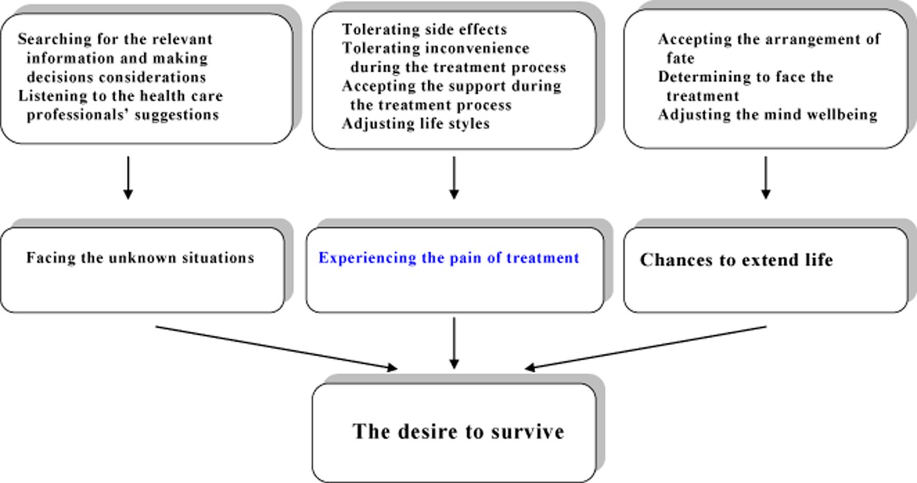 What is the process of adjusting to cancer?