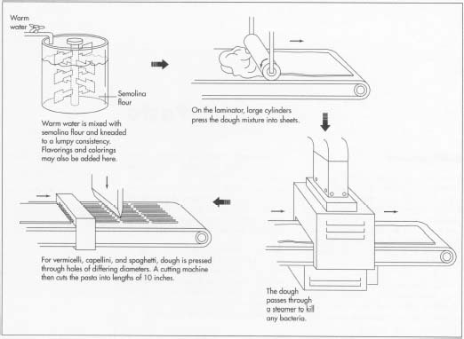 What is the process of making pasta?