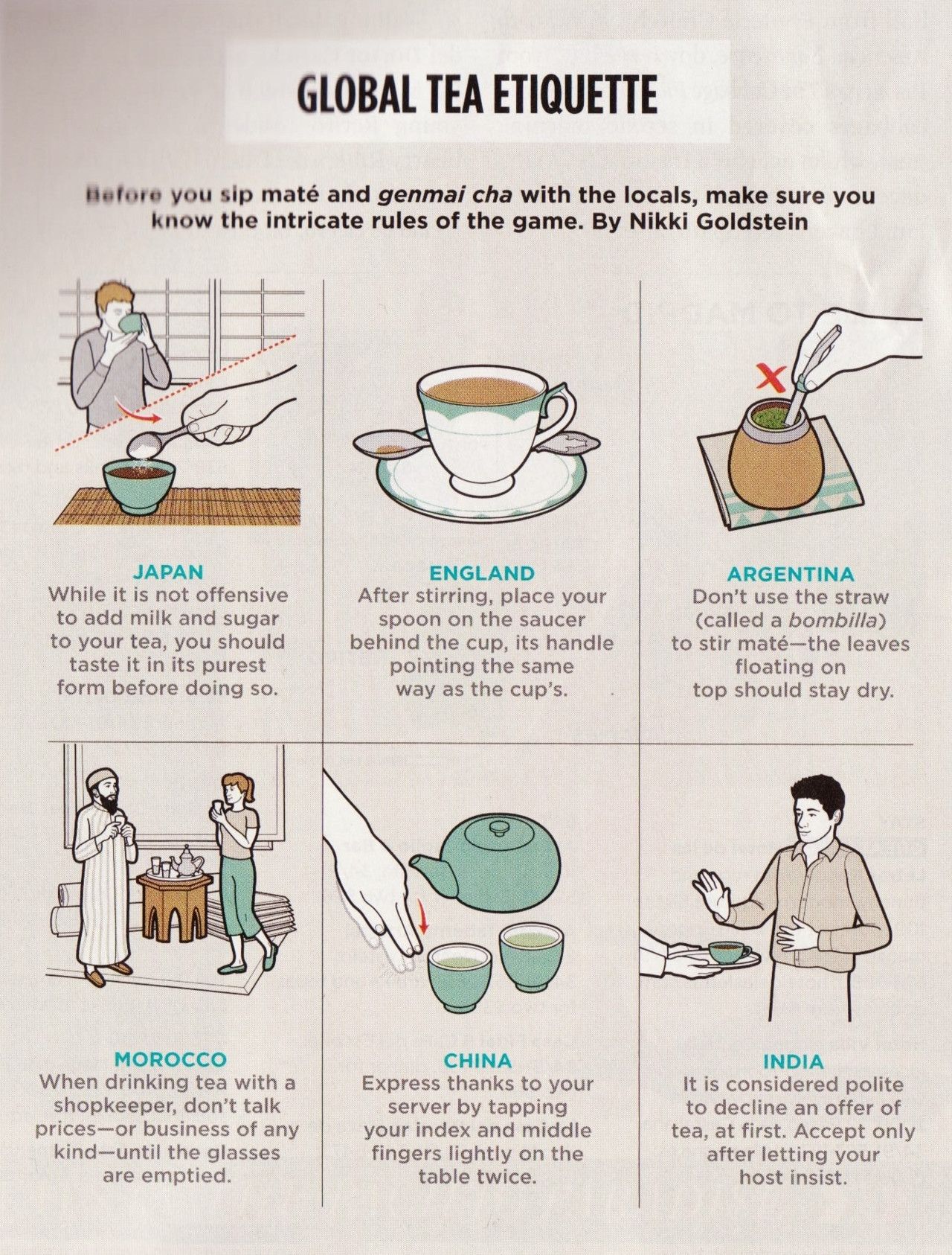 What is the proper way to drink tea?