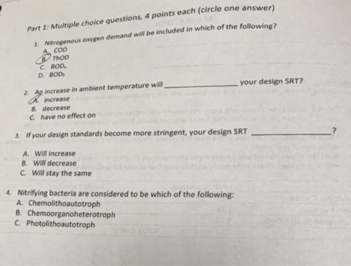 What is the relation between BOD and COD Mcq?