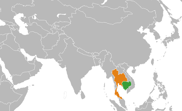 What is the relationship between Cambodia and Thailand?