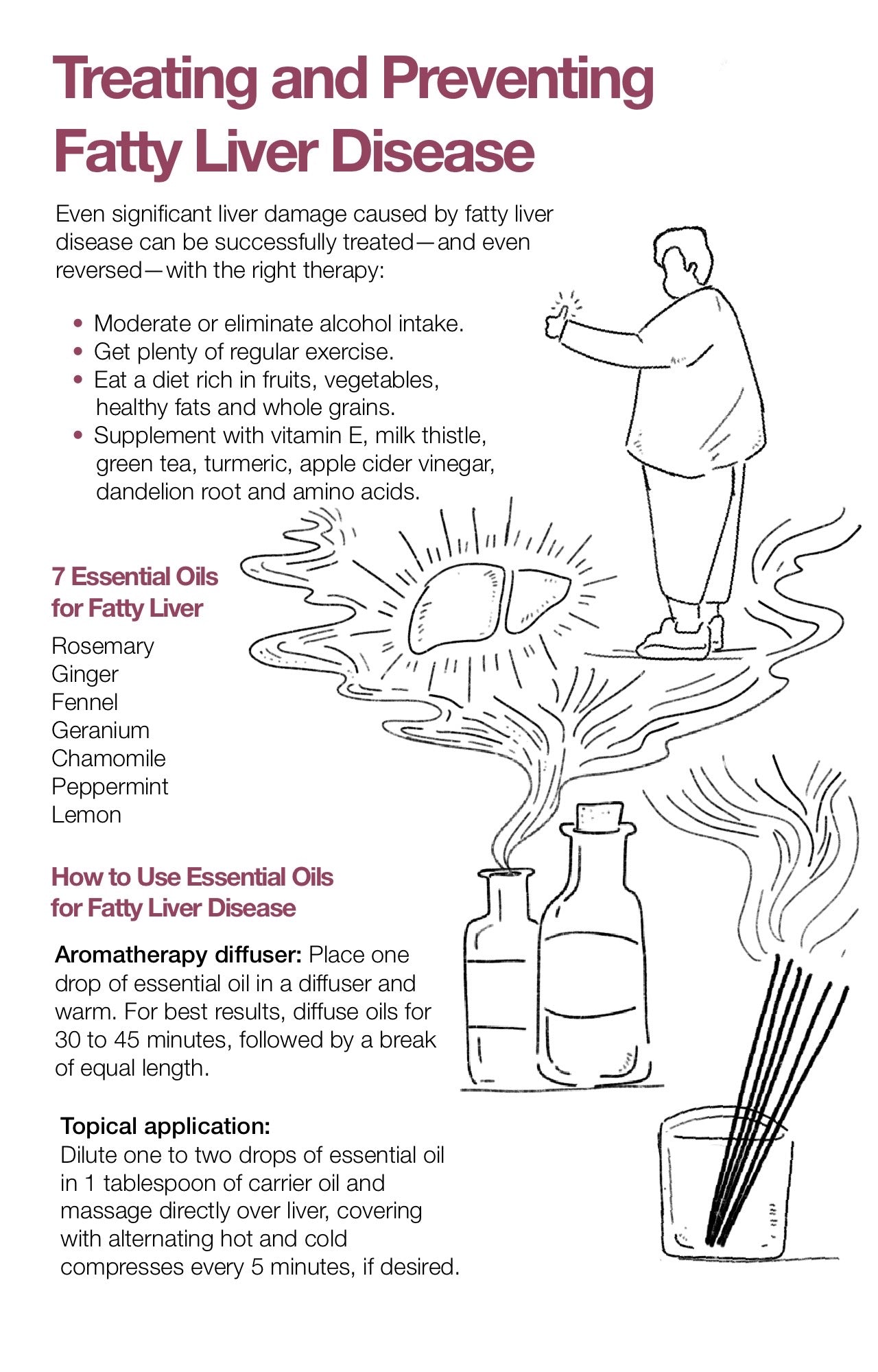 What kind of oil is good for fatty liver?
