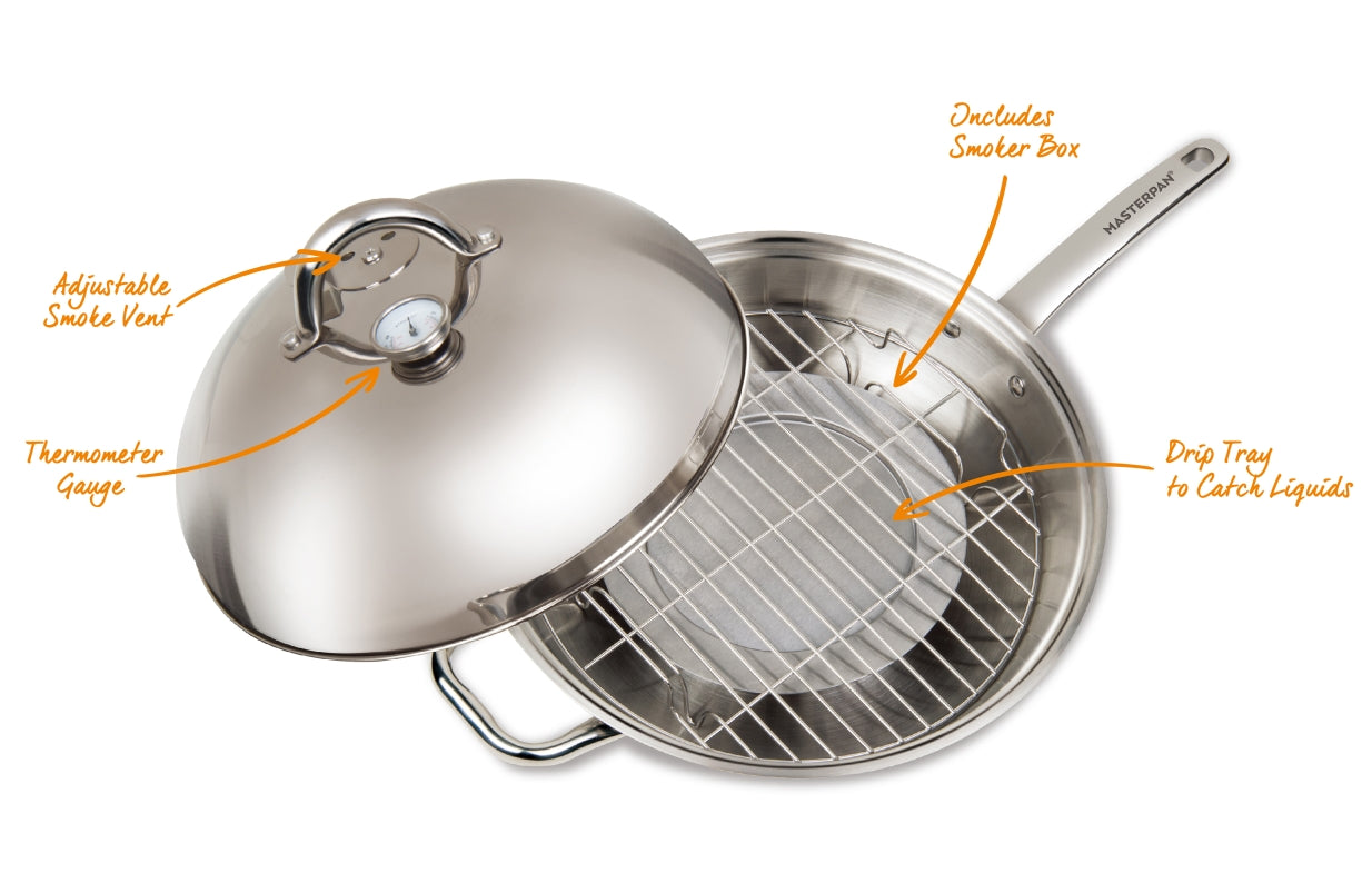 What kind of pan can you use in a smoker?