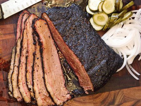 What liquid do you add to brisket?