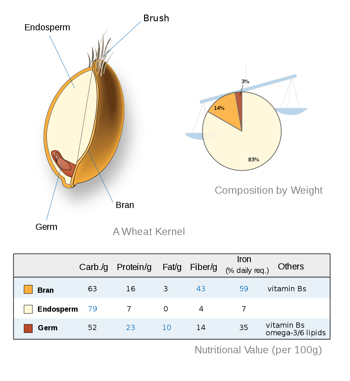 What makes a product whole wheat?
