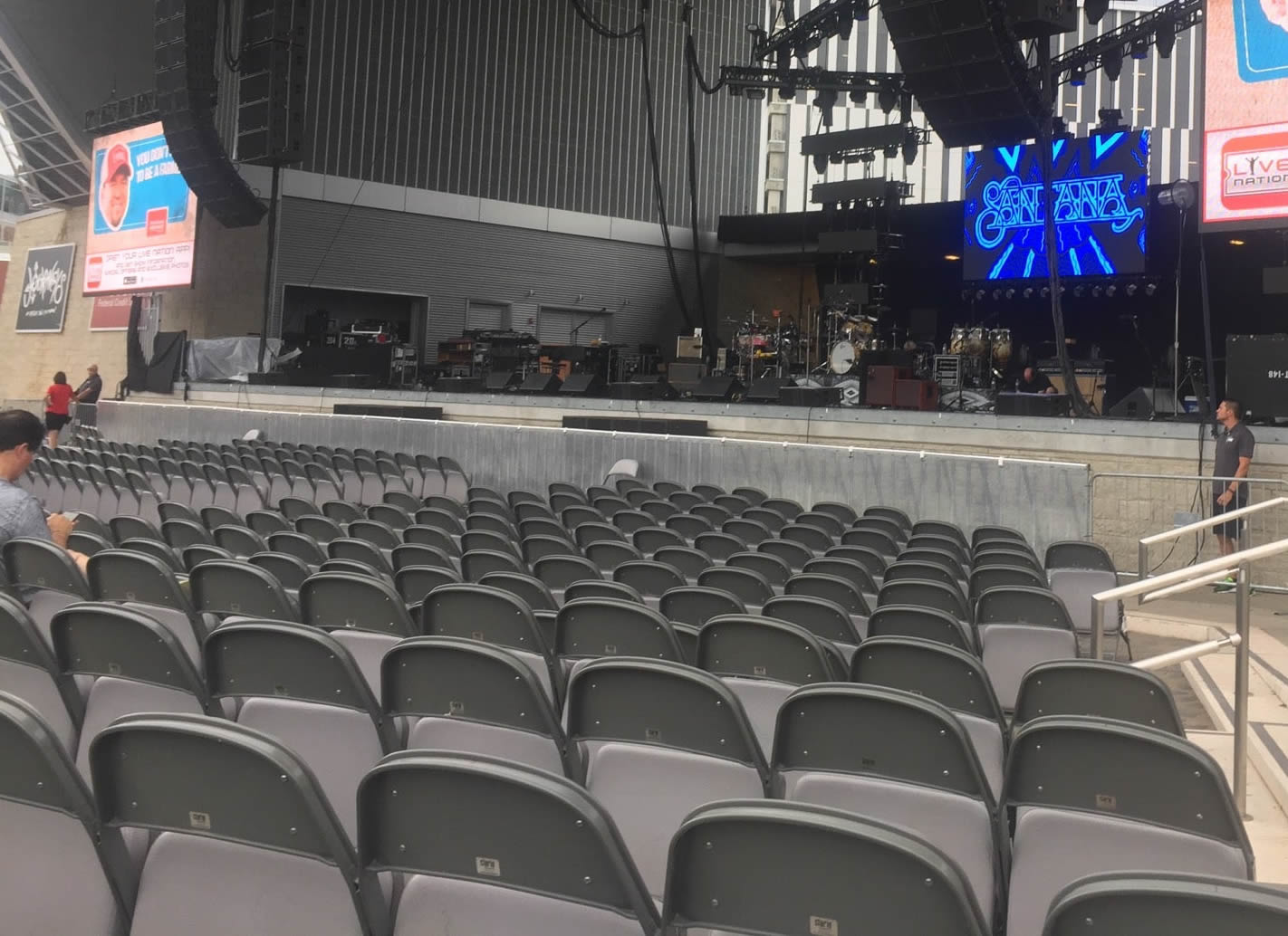 What seats are covered at Ascend Amphitheater?