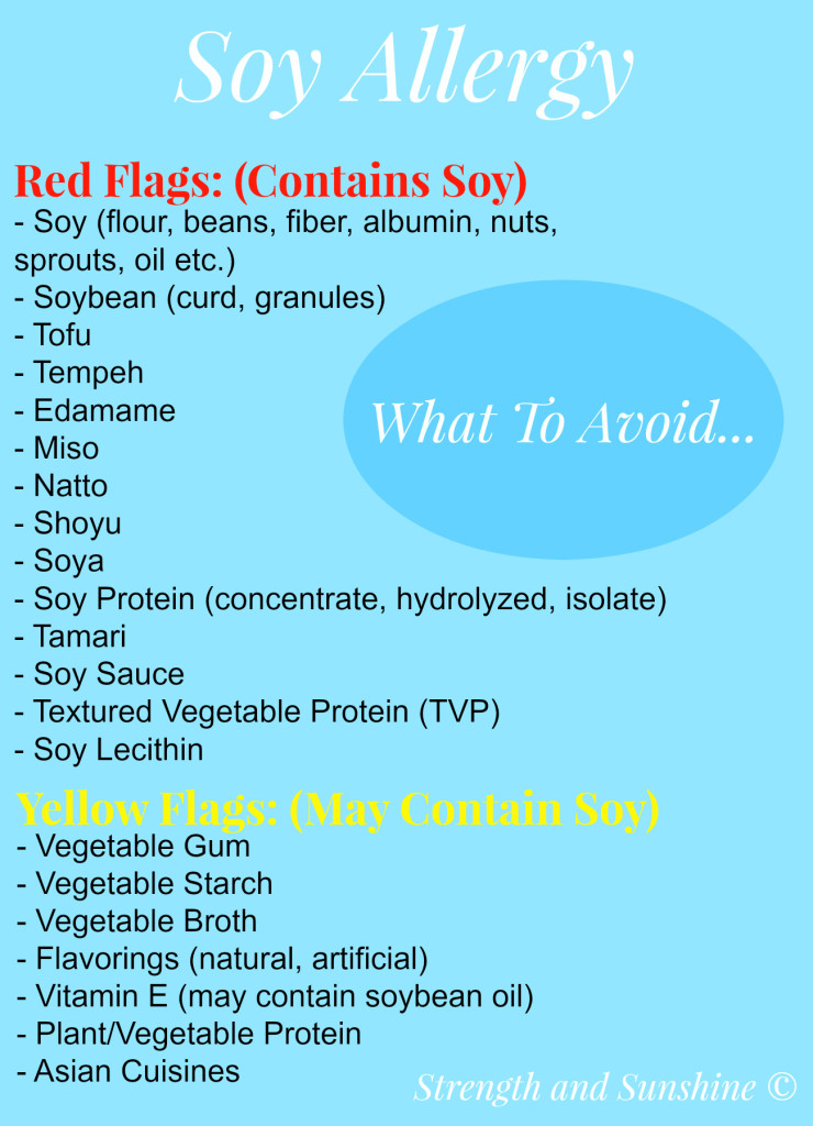 What should I avoid if I have a soy allergy?