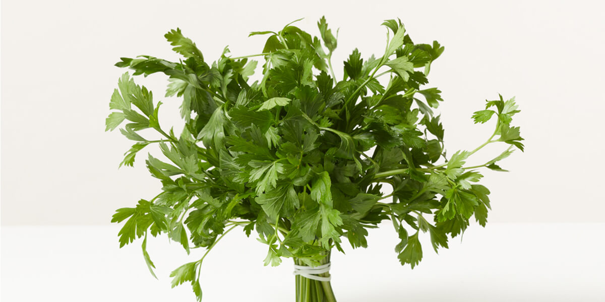 What should I look for when buying parsley?