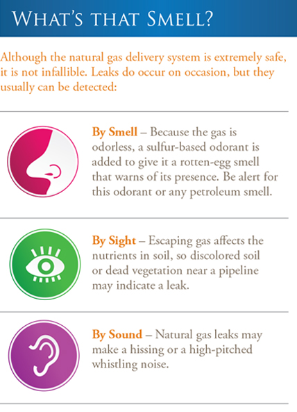 What should you do if you smell gas in your house?