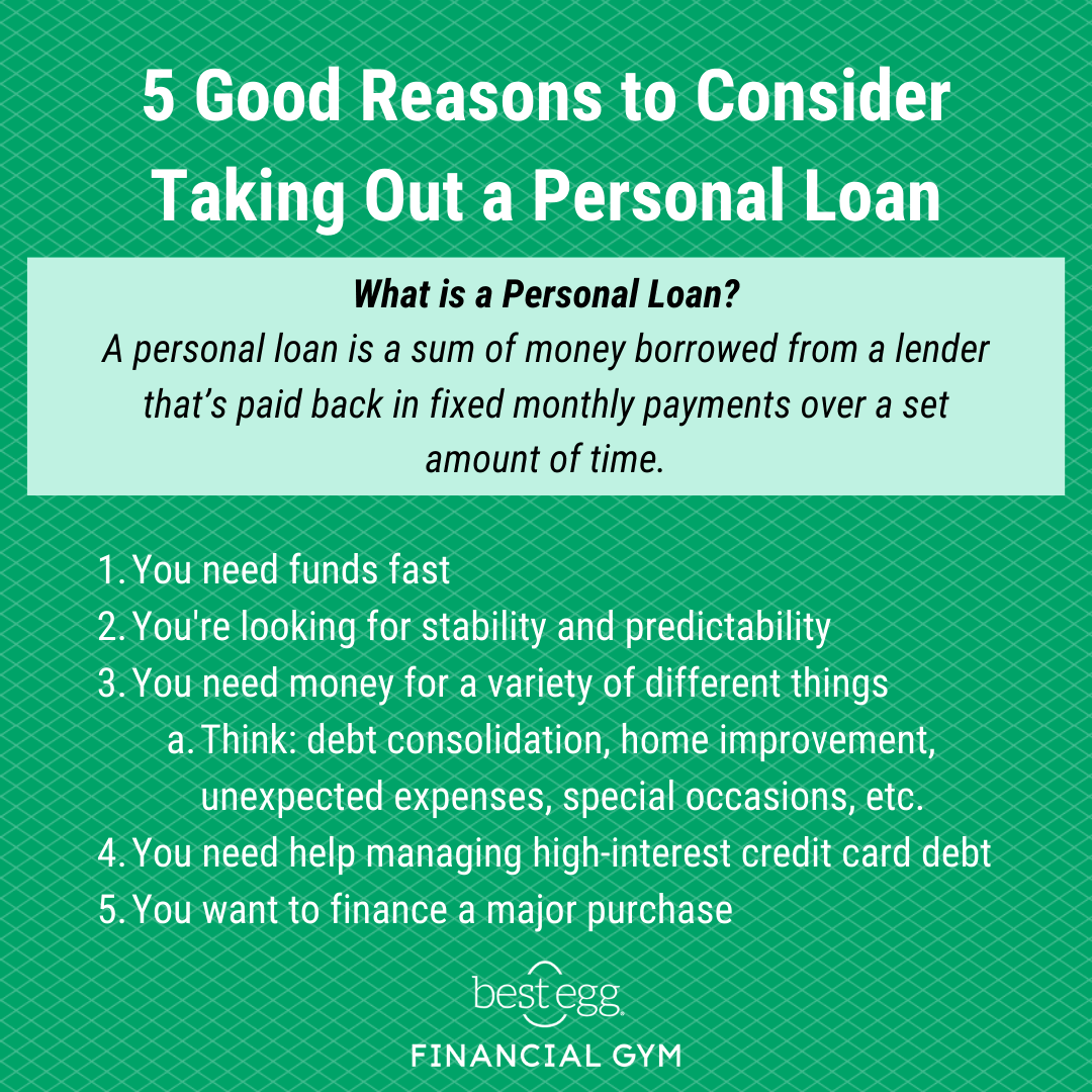 What should you say when asking for a personal loan?
