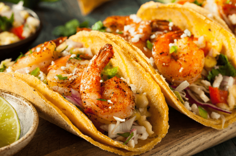 What sides go good with shrimp tacos?
