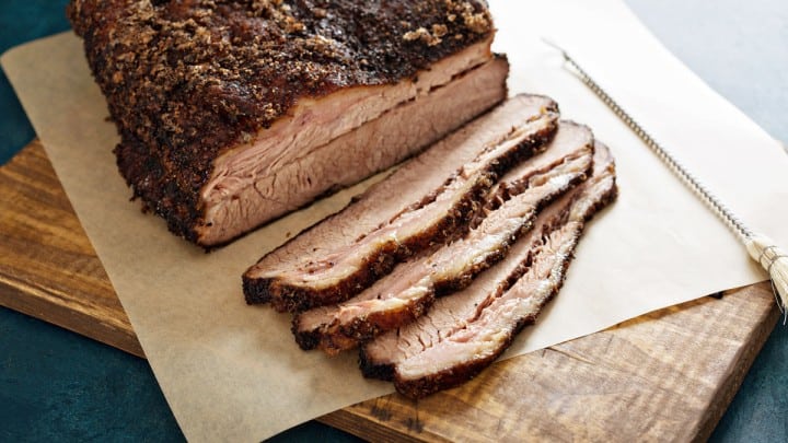 What temp does brisket breakdown?