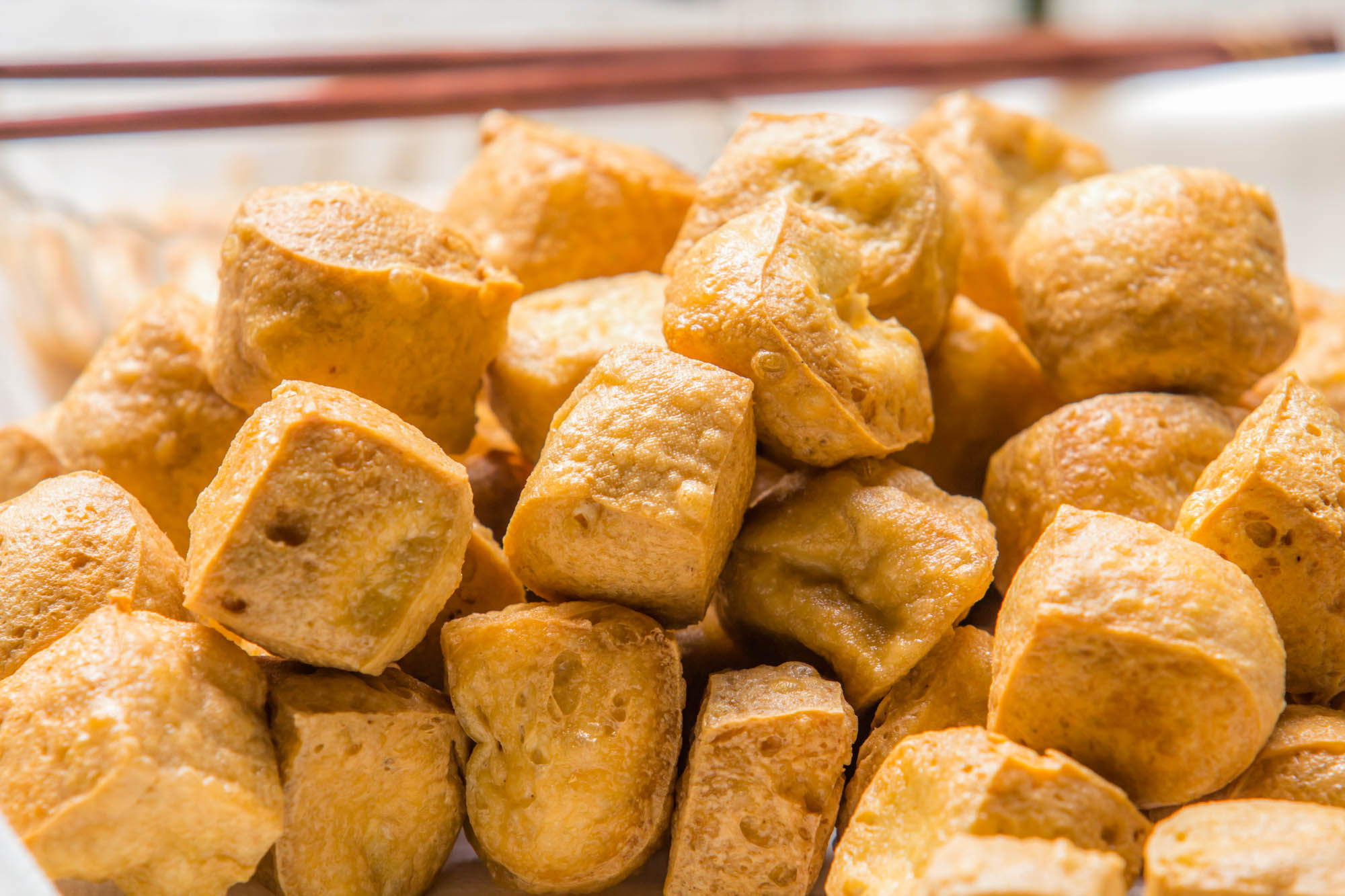 What temperature do you deep-fry tofu?