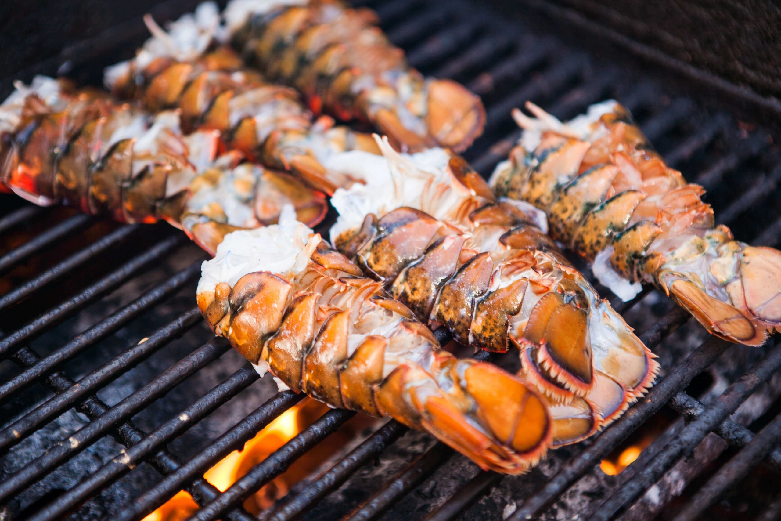 What temperature do you grill lobster tails to?