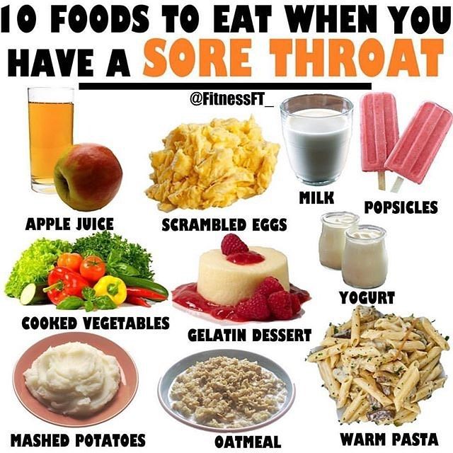 What to eat when you have a sore throat?