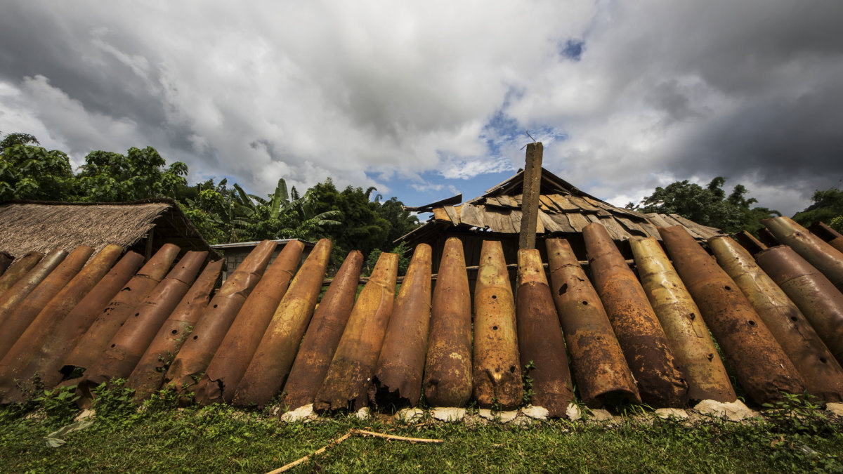 What was the purpose of bombing Laos?