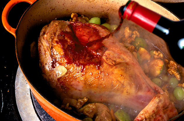 What wine goes with slow cooked lamb?