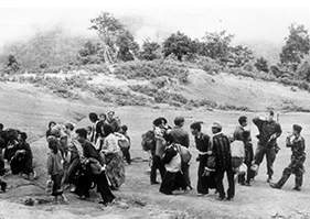 When did the Hmong flee Laos?