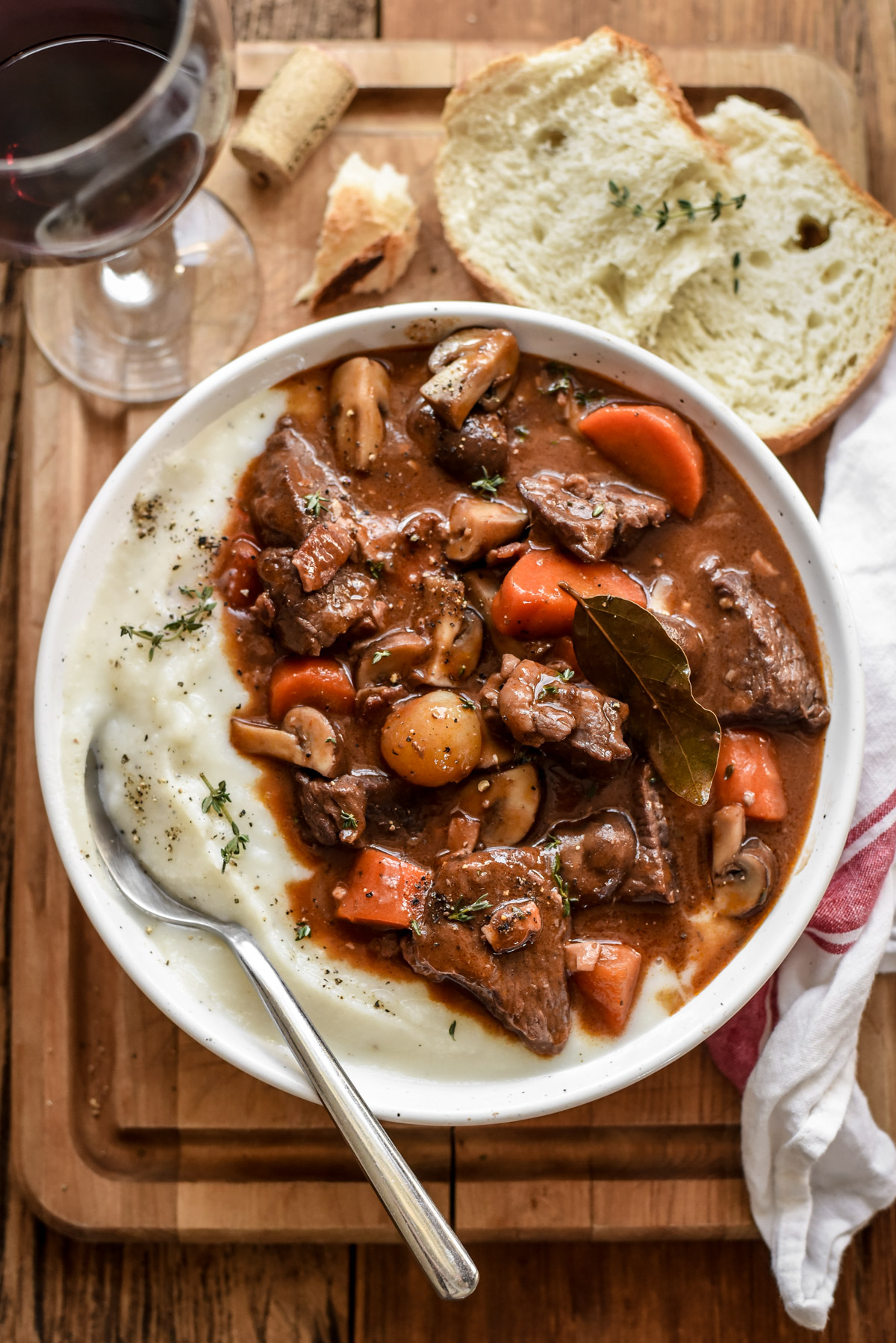 When was boeuf bourguignon eaten in France?