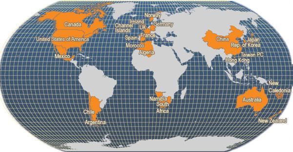 Where are most oysters harvested?