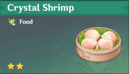 Where can I buy crystal shrimp Genshin impact?