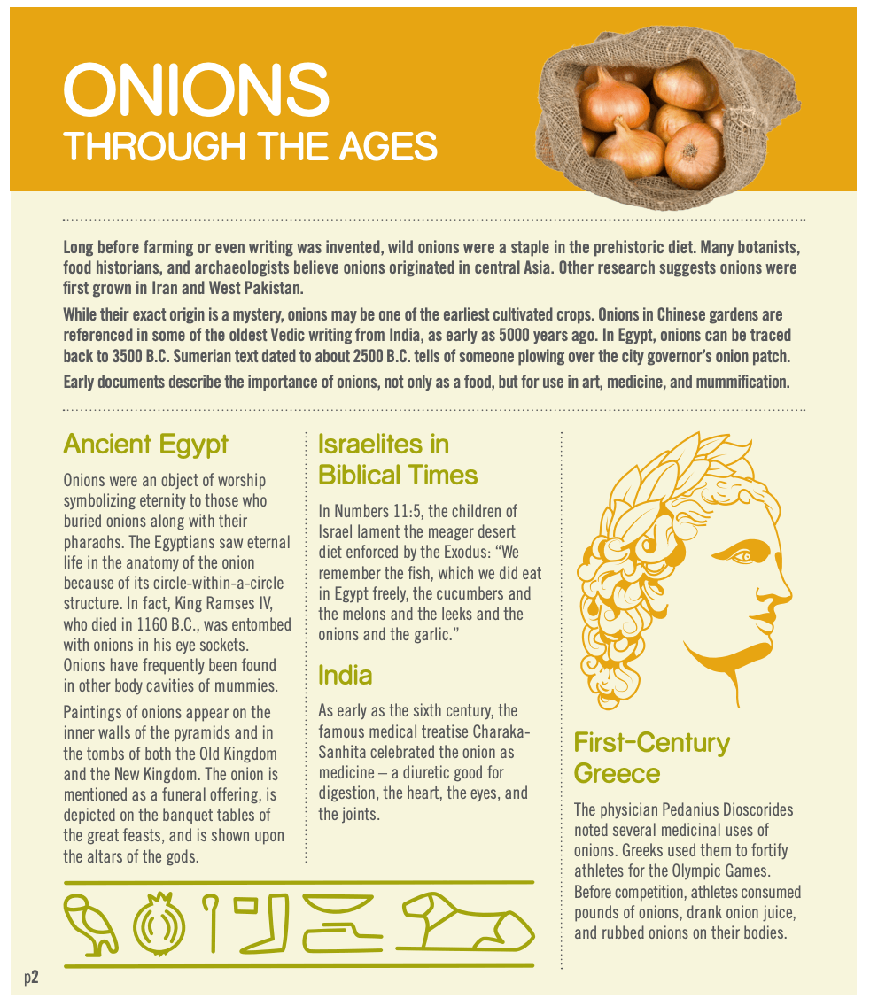 Where do onions originally come from?