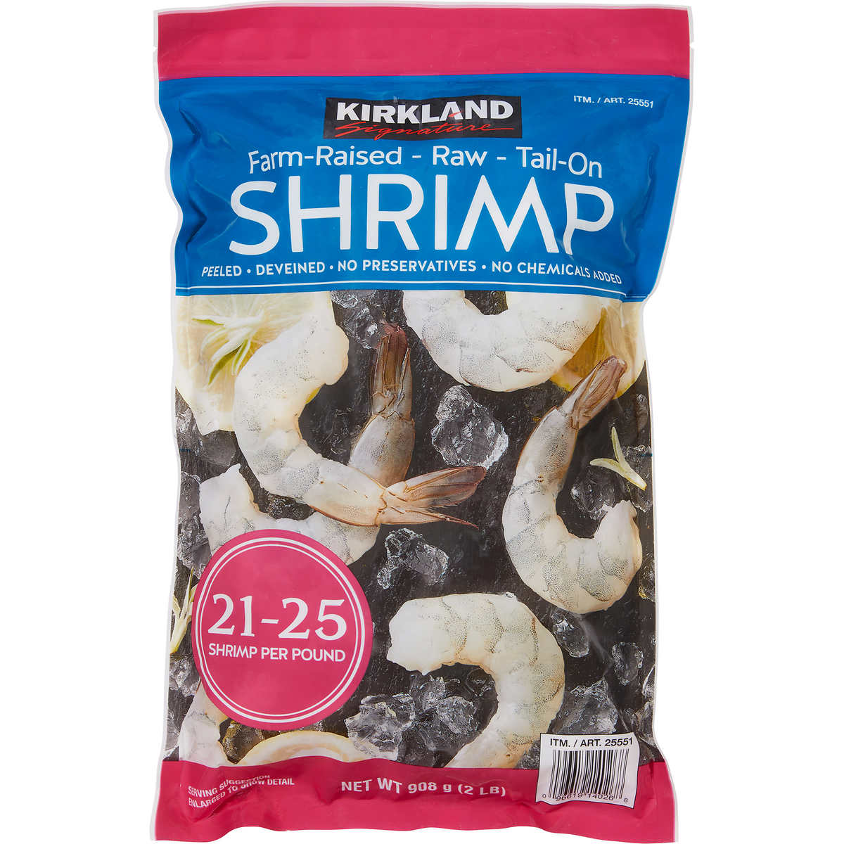 Where does Costco get its frozen shrimp?
