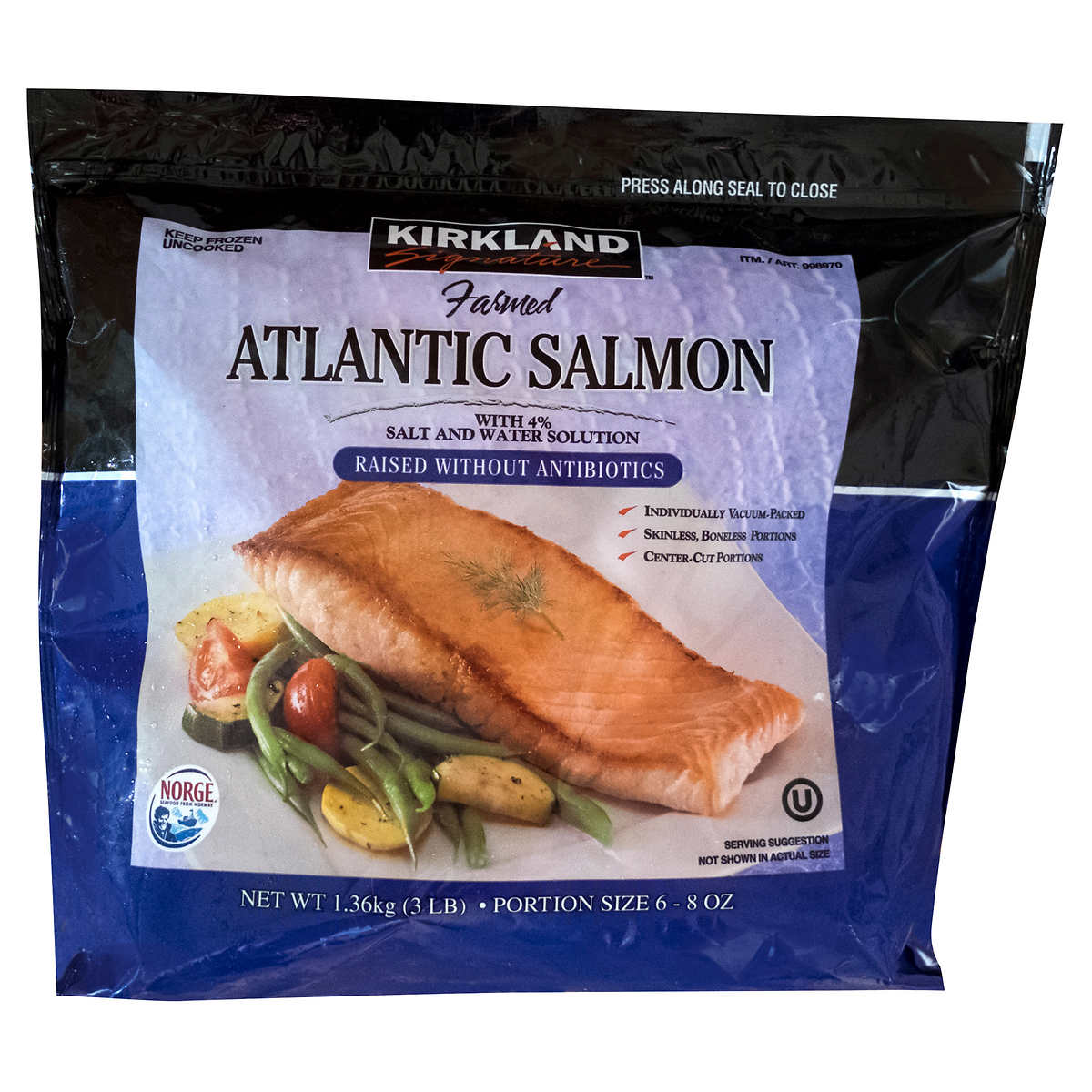 Where does Kirkland get their salmon?