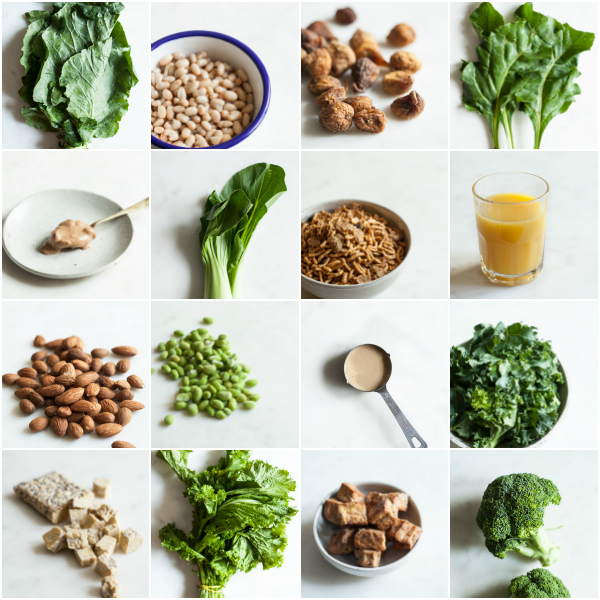 Which of these foods would be the best source of calcium for a vegan client?