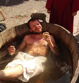 Why did medieval people not bathe?