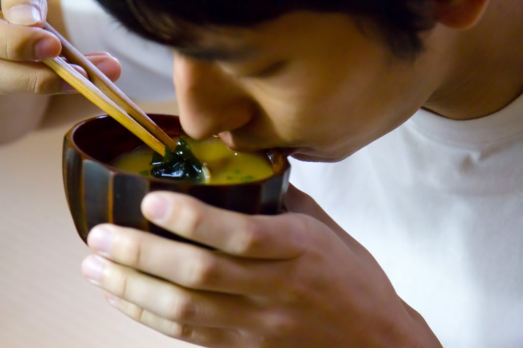 Why do Japanese people drink miso soup?