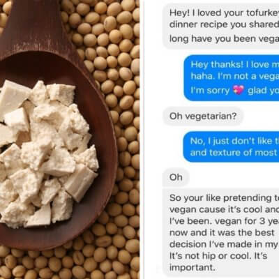 Why do vegans not eat tofu?