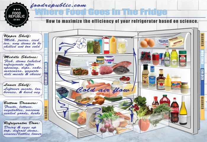 Why is it important to store perishable food in a fridge?
