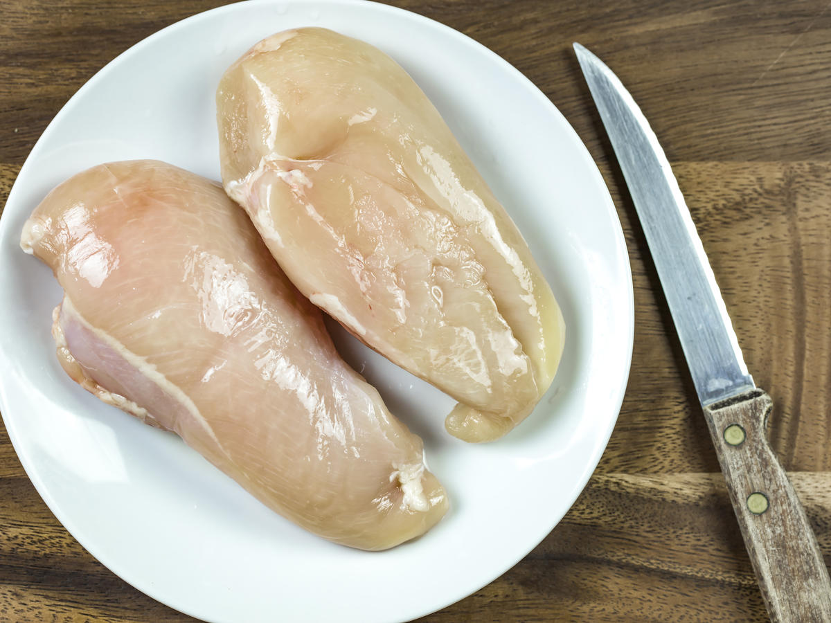 Why is my raw chicken white?