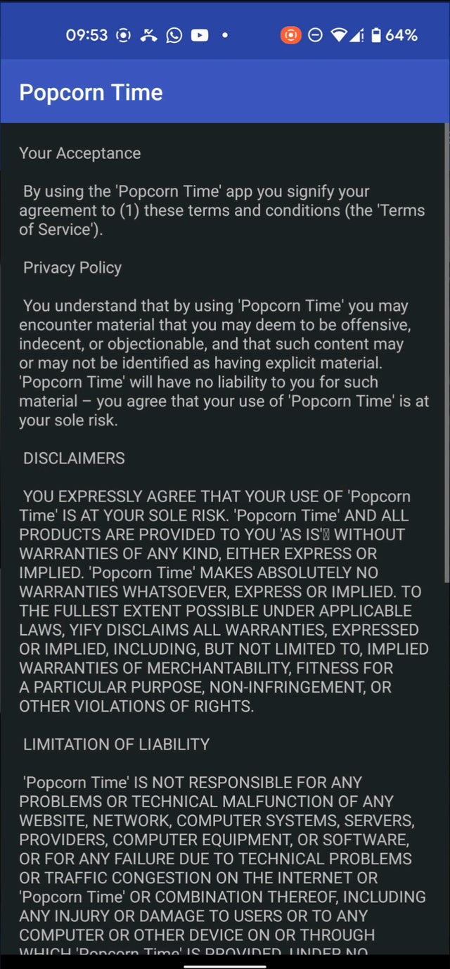 Will I get in trouble using Popcorn Time?
